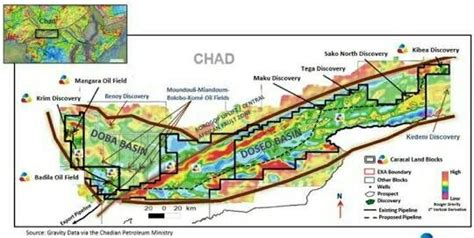 Map Of Chad And Caracal Energy Operations Update Chad Oil Exploration