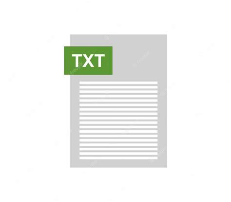 Premium Vector Txt File