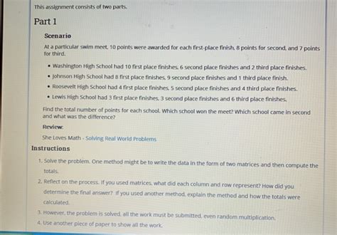 Solved This Assignment Consists Of Two Parts Part 1