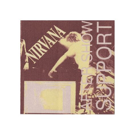 Nirvana 1993 In Utero Concert Tour Backstage Pass Last 1