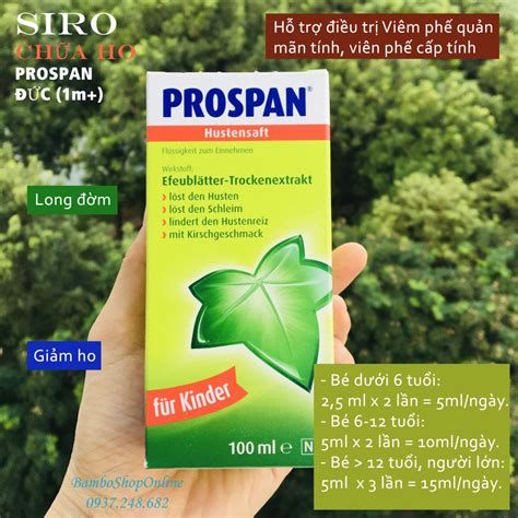 Siro Ho Prospan Hay Si Rô Ho Prospan Bamboshop