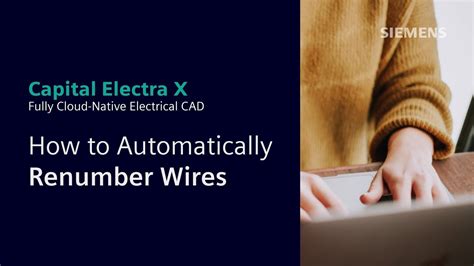 How To Automatically Renumber Wires In Capital Electra X Youtube