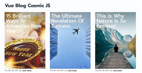 How To Build A Simple Blog Using Vue Cosmic And Deploy To Netlify Cosmic