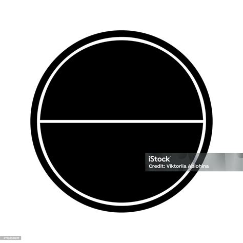 검은 원은 2 개의 분수로 나뉩니다 두 개의 동일한 부분으로 절단된 원형 모양 알약 아이콘입니다 원형 다이어그램 통계 휠 흰색