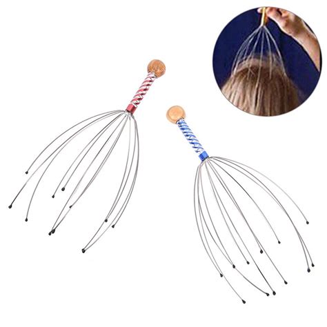 1 2pcs Octopus Head Scalp Neck Equipment Stress Release Relax Massage Body Massager Tens Massage