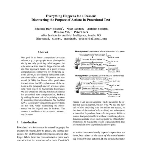 Everything Happens For A Reason Discovering The Purpose Of Actions In