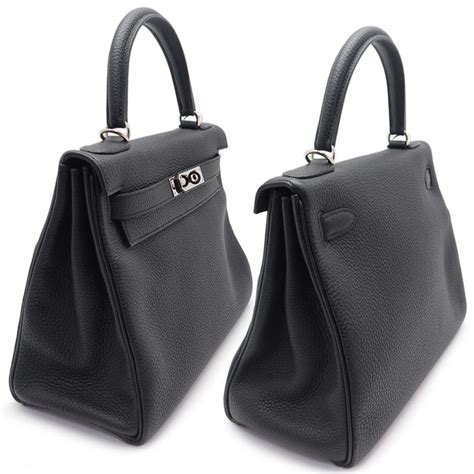 Kelly Hermes エルメス ケリー28 A刻印 内縫い トゴ ブラック×シルバー金具 【丸万質舗】 丸万質舗 ヤフー店 通販