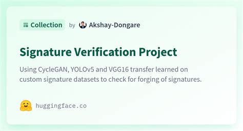 Signature Verification Project A Akshay Dongare Collection