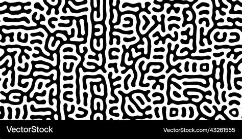Tribal Ethnic Ornament Turing Reaction Diffusion Vector Image