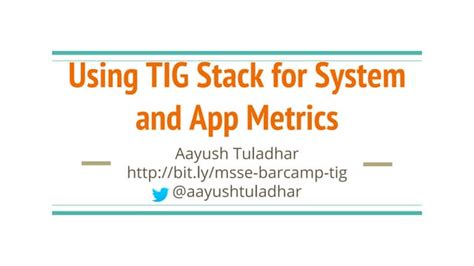 Using Tick Stack For System And App Metrics Pptx Databases