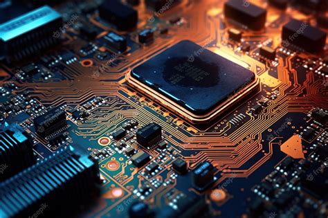 Premium Ai Image A Close Up Of A Computer Chip On A Circuit Board