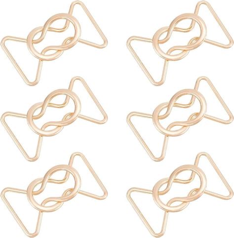 6 Sets Interlocking Alloy Buckle 2x16 Inch Golden Interlocking Buckle