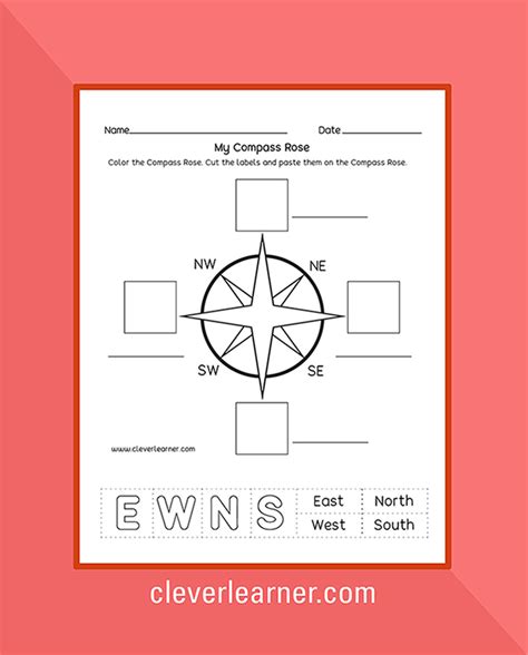 Compass Rose Free Worksheet