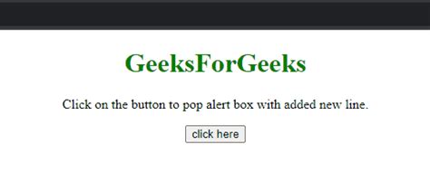 How To Add A New Line In The Alert Box Geeksforgeeks Eu Vietnam
