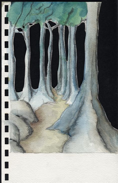 The Helpful Art Teacher Overlapping To Create Depth The Layers Of A Landscape