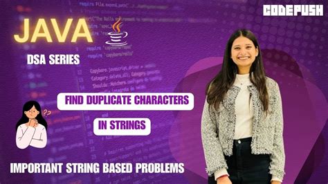 Java Program To Find Duplicate Characters In A String Java Strings Tutorial Dsa Series Youtube