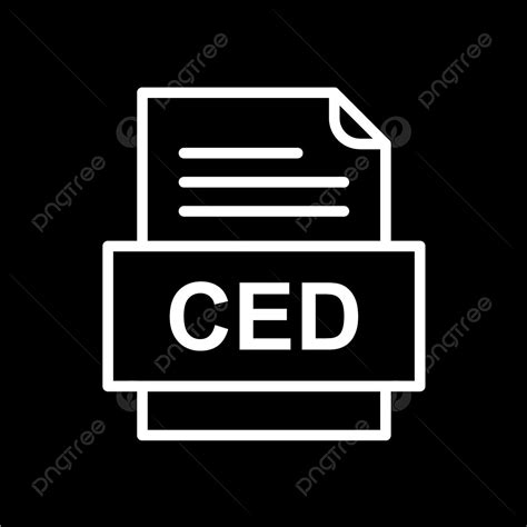 Gambar Ikon Dokumen File Ced Ced Dokumen File Png Dan Vektor Dengan Background Transparan