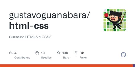 Html Css Aulas Pdf Aprendendo Git E GitHub Pdf At Master Gustavoguanabara Html Css GitHub
