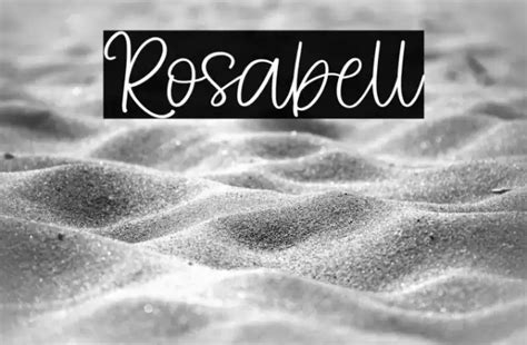 Rosabell Font Free Download Ttf Otf