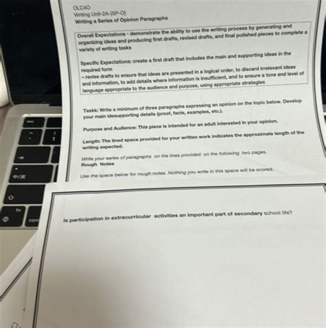 OLC4O Whiting Unit2A SP O Writing A Series Of StudyX