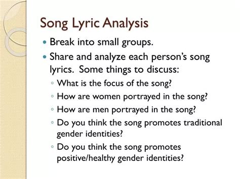 How To Analyze A Song Lyrics