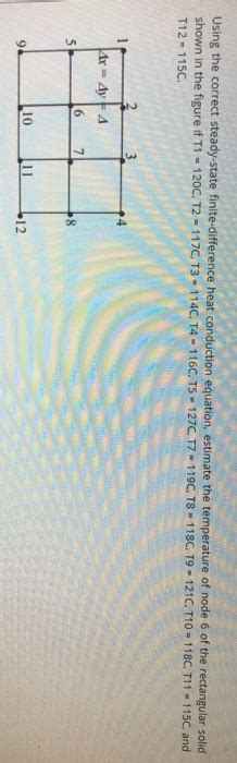 Solved Using The Correct Steady State Finite Difference Heat