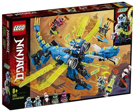 Buy LEGO 71711 Ninjago Jay S Cyber Dragon Mech Building Set With Jay Nya And Unagami