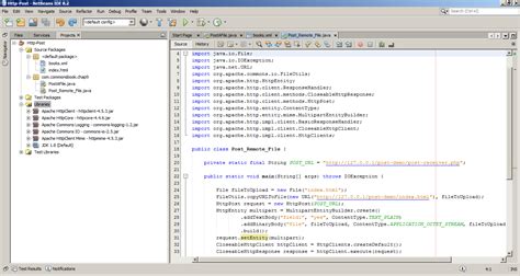 Java Multipartform Data Post Request Using A Remote File With