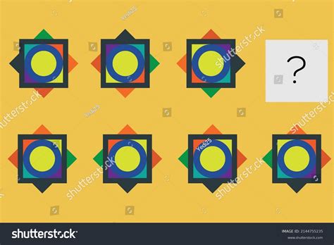 Iq Test Intelligence Questions Visual Intelligence Stock Vector Royalty Free