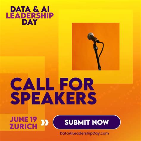 Submit Your Talk Proposals For Data And Ai Leadership Day Data And Ai Leadership Day Posted On The