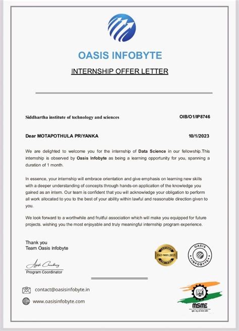 Motapothula Priyanka Goud On Linkedin Hello Everyone Im Excited To Announce That I Received