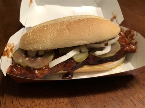 My Guilty Pleasure The Mcrib Returns In December Wichita By Eb