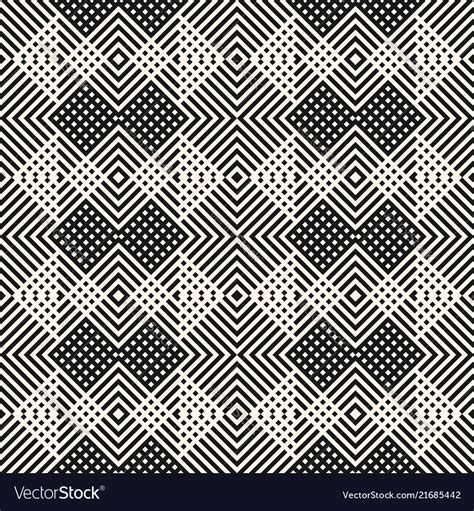 Monochrome Geometric Herringbone Seamless Pattern Vector Image