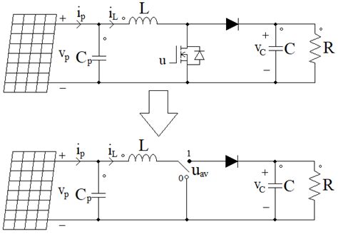 Schematic Of The Pv Solar Panelboost Converter Combination Download