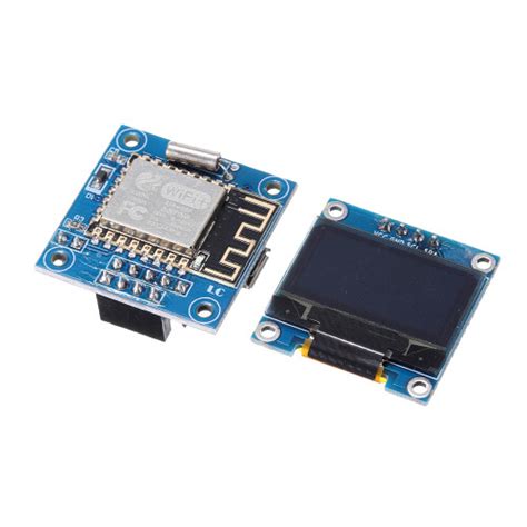 Esp8266 096 Inch Oled Display Wifi Clock Module Ssd1306 Esp 12f Usb 5v