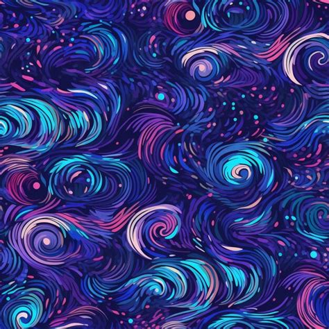 Premium Ai Image A Close Up Of A Colorful Pattern Of Swirls And Dots