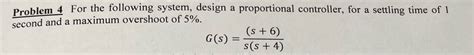 Solved Problem For The Following System Design A Chegg
