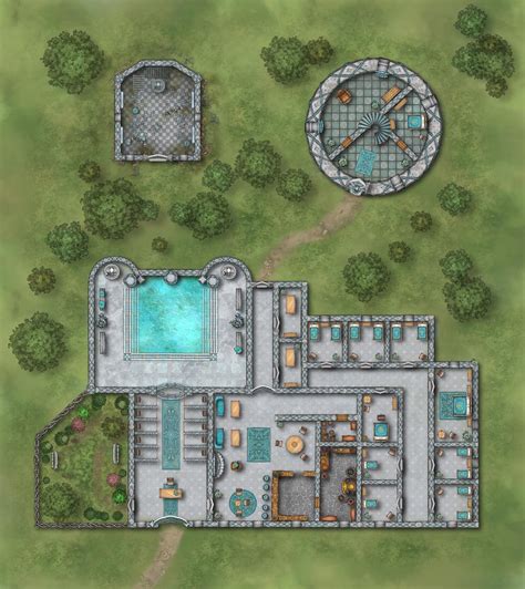 Elven Spa Map For „the Price Of Beauty Rdndmaps