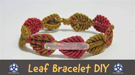 Macrame Leaf Bracelet Pattern Cool Handmade Bracelet Tutorial Handmade Bracelets Tutorial