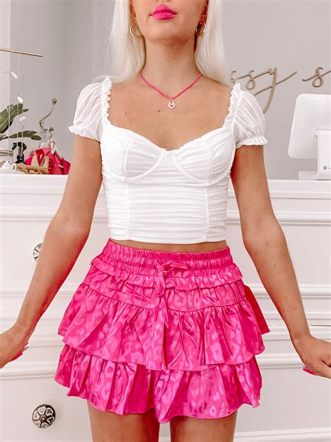 Flirtatious Wild Side Pink Ruffle Skirt Sassy Shortcake Sassy Shortcake