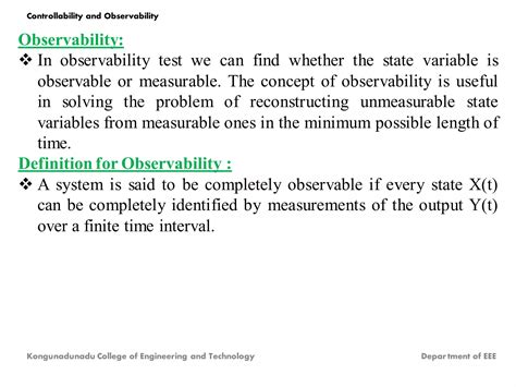 Controllability And Observability PDF