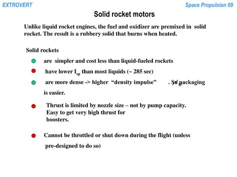 PPT Solid Rocket Engines 1 PowerPoint Presentation Free Download ID 1953343