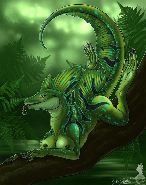 Rule 34 Anthro Artist Request Basilisk Character Request Copyright Request Female Lizard