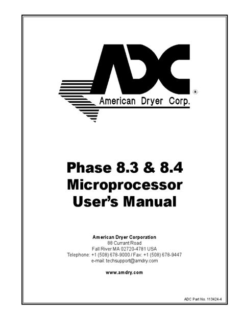 Adc Phase 83 And 84 Programming Manual T Range Pdf Clothes Dryer Menu Computing