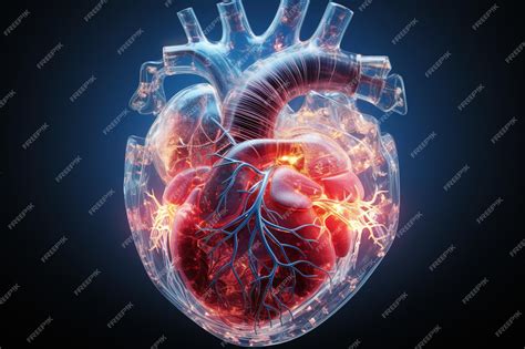 Premium Ai Image Human Heart Depicting Its Internal Anatomy And