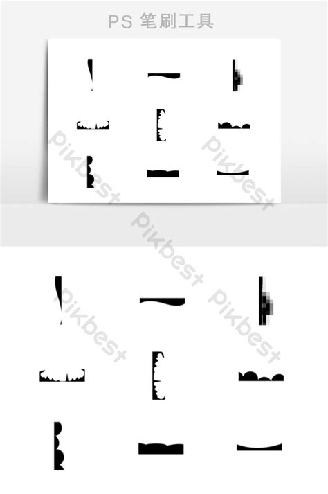 테두리 효과 그래픽 브러시 무료 다운로드 Pikbest