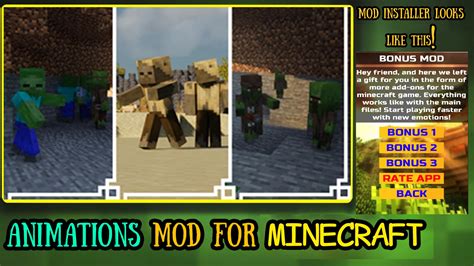 Animation Mod For Minecraft Apk Für Android Herunterladen