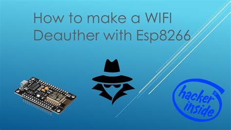 How To Make A Wifi Deauther Using Esp8266 Youtube