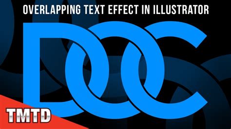 Illustrator Tutorials Overlapping Text Effect In Illustrator Youtube