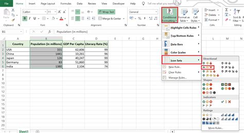 Conditional Formatting With Excel Icon Sets A Step By Step Guide